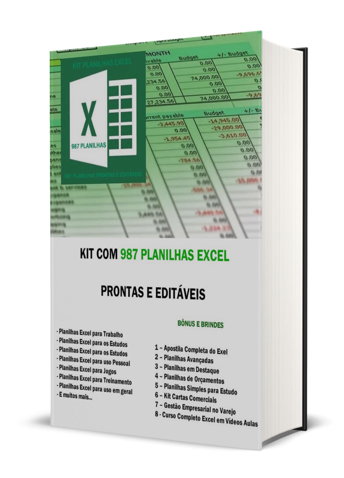 987 Planilhas Excel Prontas – Planilhas Excel com Direitos de Revenda